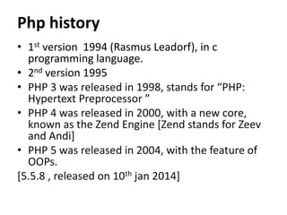 What is php | PPTX | Web Development | Internet