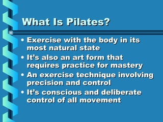What is pilates | PPT