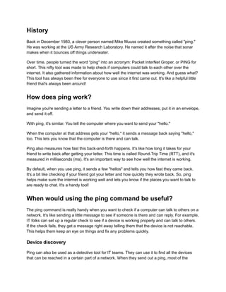 What is Ping.pdf