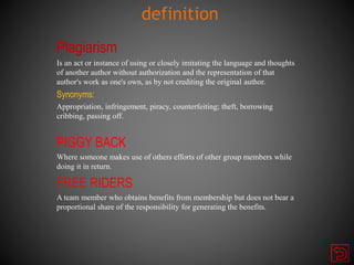 What is plagiarism | PPT