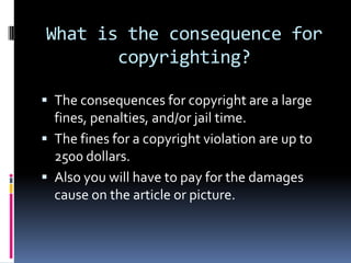 What is plagiarism, copyrighting, and netiquette | PPTX | Law