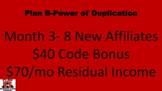 Plan B Marketing Power of Duplication | PPT