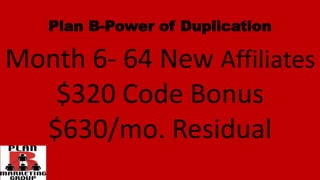Plan B Marketing Power of Duplication | PPT