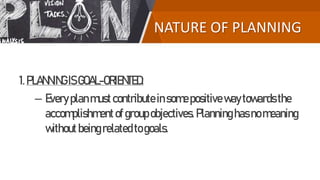 WHAT IS PLANNING & NATURE AND PURPOSE PLANNING .pptx