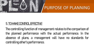 WHAT IS PLANNING & NATURE AND PURPOSE PLANNING .pptx
