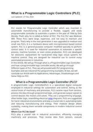 Industrial Automation -EEE-NotesWhat is PLC.docx