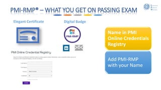 What is PMI-RMP An Overview | PPT