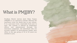What is PMJJBY Scheme Policy and Its Benefits | PDF