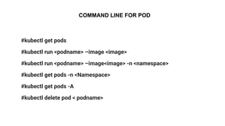 What is POD and Kubernetes details Like as | PPT