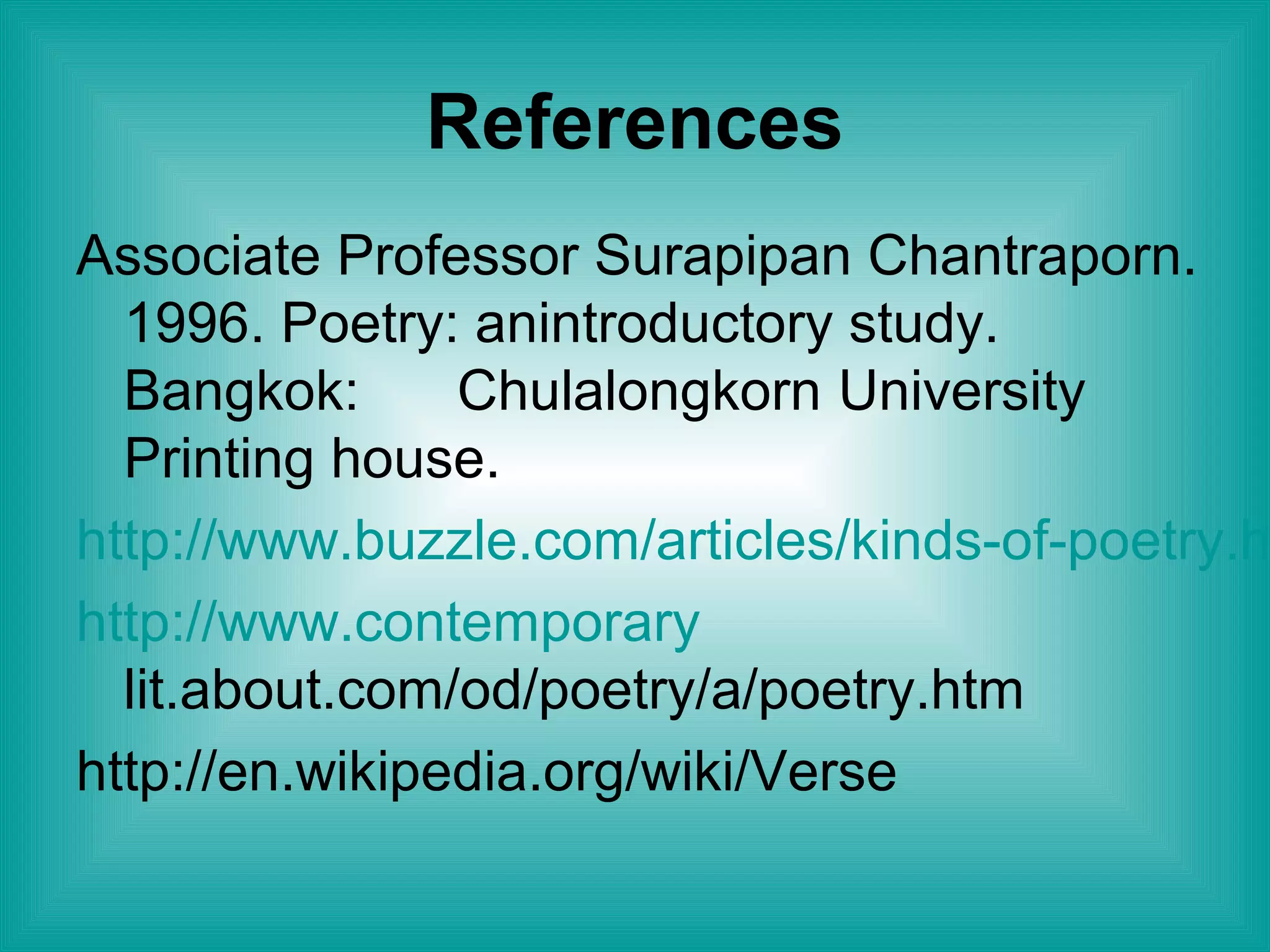 What is poetry | PPT