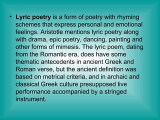 What is poetry | PPT