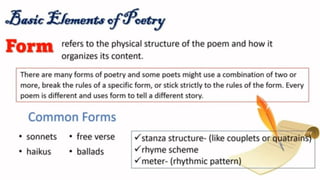 Poetry PowerPoint Presentation for Grade 8 | PPTX