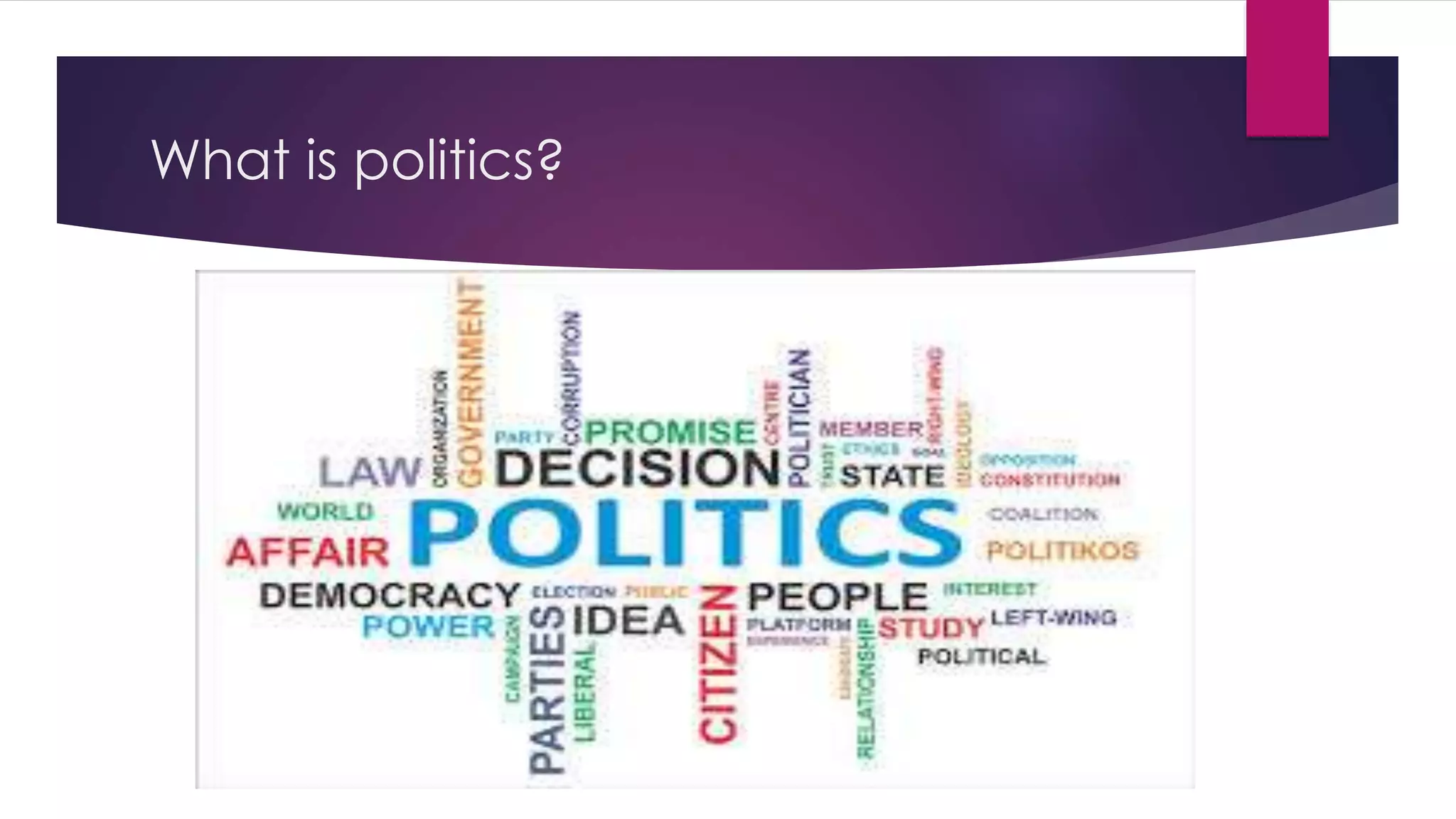 What is politics? | PPTX