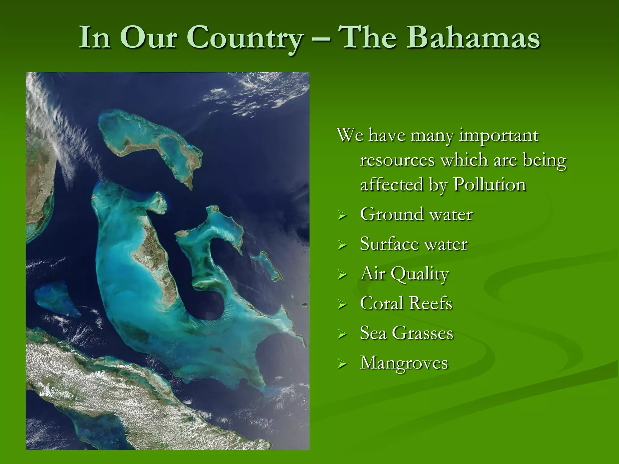 Bahamas Pollution - Bahamas Conservation | PDF