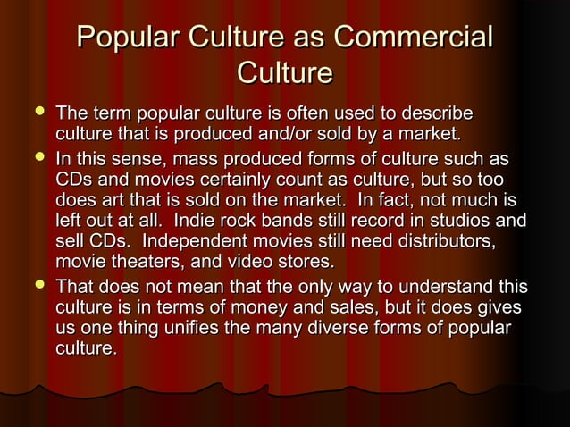 What is Popular Culture? | PPT