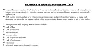 Sources of population data quality and reliability of population data ...