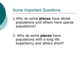 What is population geography and why study it | PPT