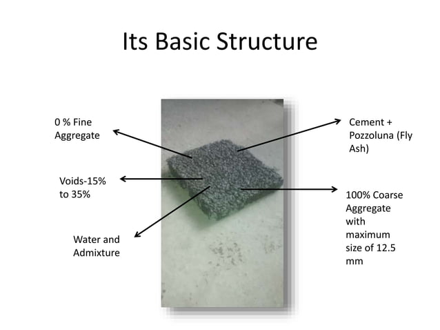Porous concrete | PPTX | Civil Engineering Industry | Industries