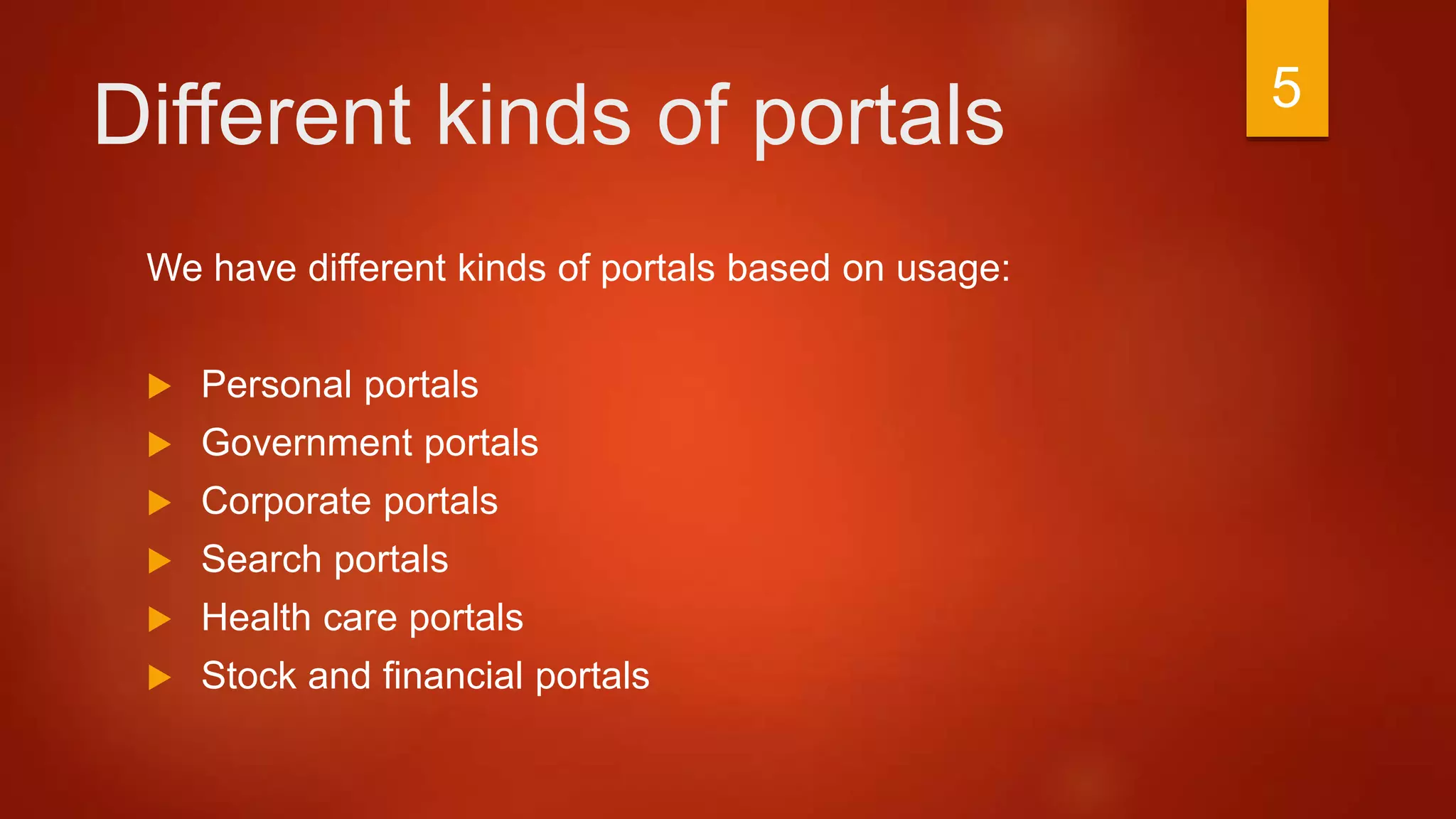 What is portal vs website | PPTX
