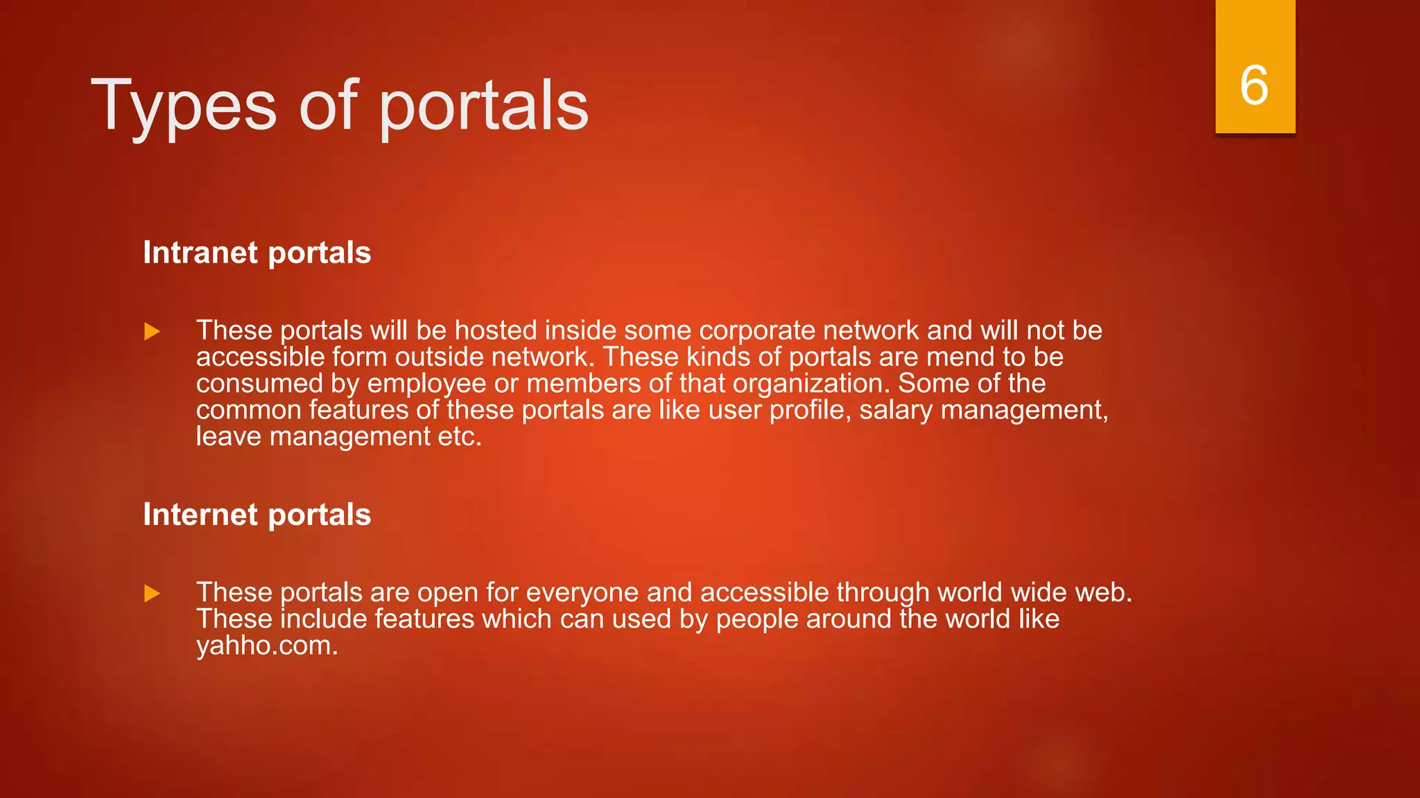 What is portal vs website | PPTX