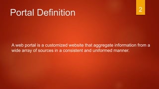 What is portal vs website | PPTX
