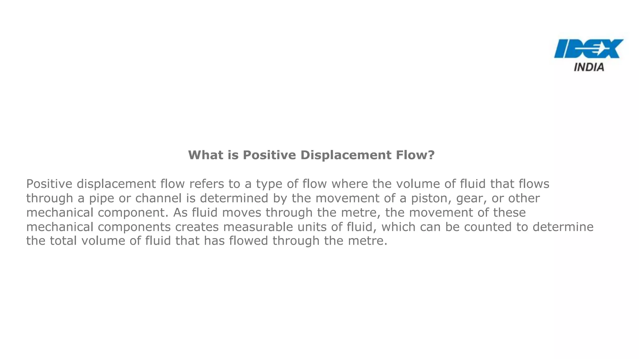 What is Positive Displacement Flow Metres and Its Applications? | PPTX