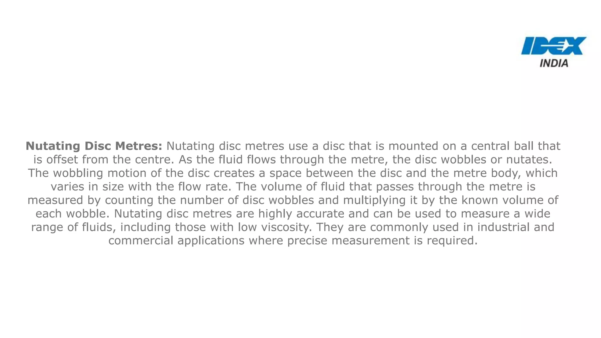 What is Positive Displacement Flow Metres and Its Applications? | PPTX