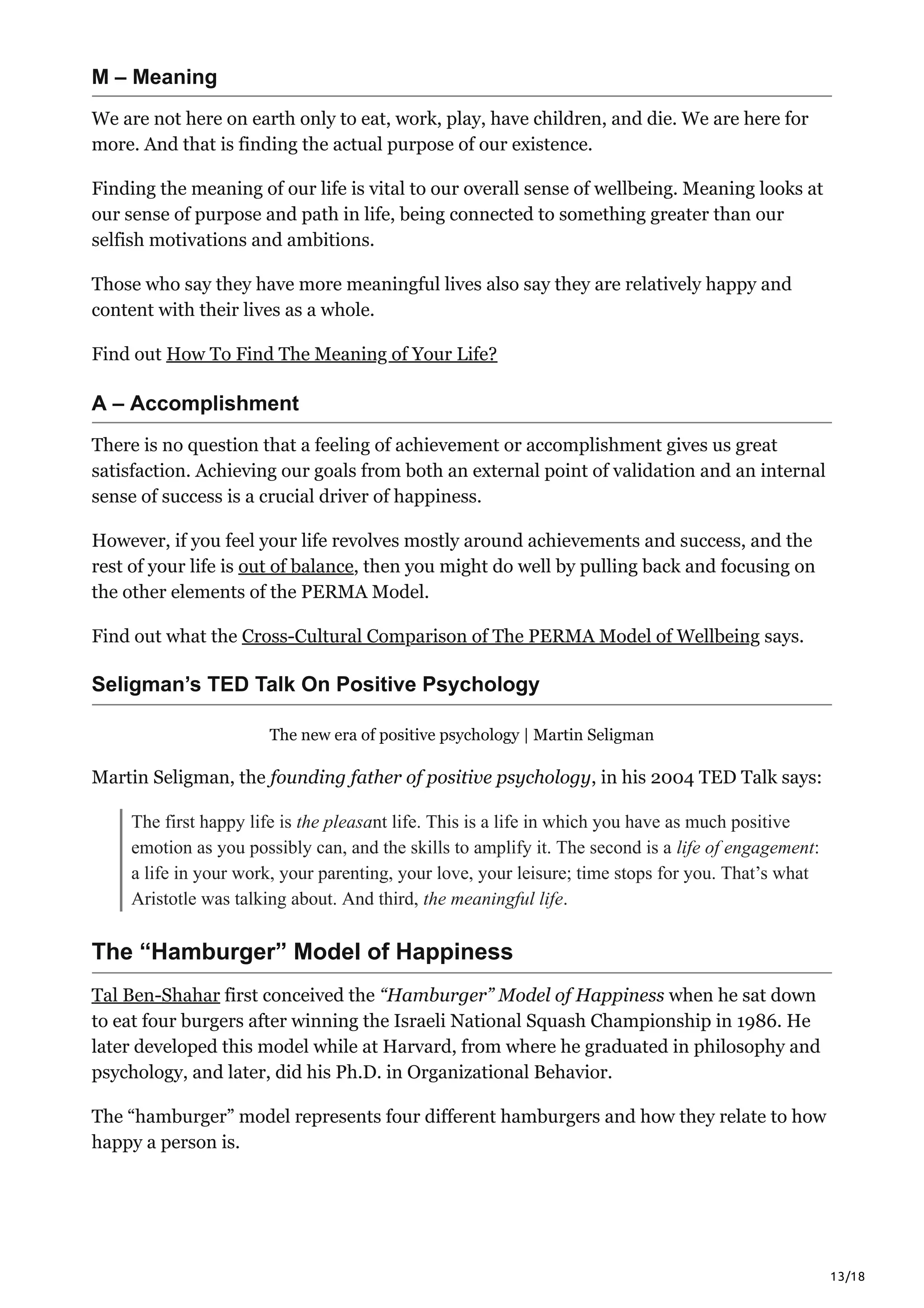 What is positive psychology (summary) the happiness blog | PDF