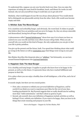 What is positive psychology (summary) the happiness blog | PDF