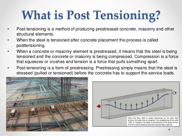 What is post tensioning