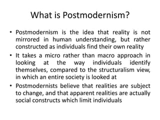 What is Postmodernism? | PPTX
