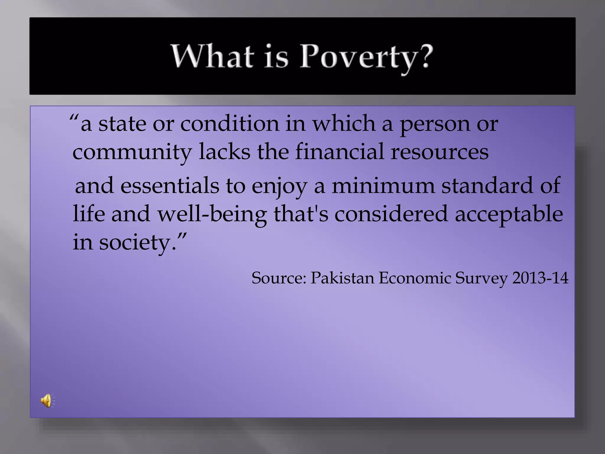 What is poverty | PPT