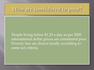 What is poverty | PPTX
