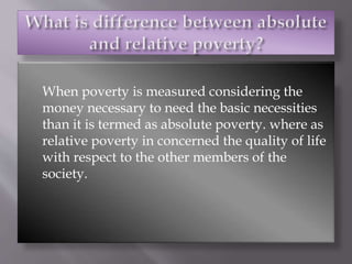 What is poverty | PPT