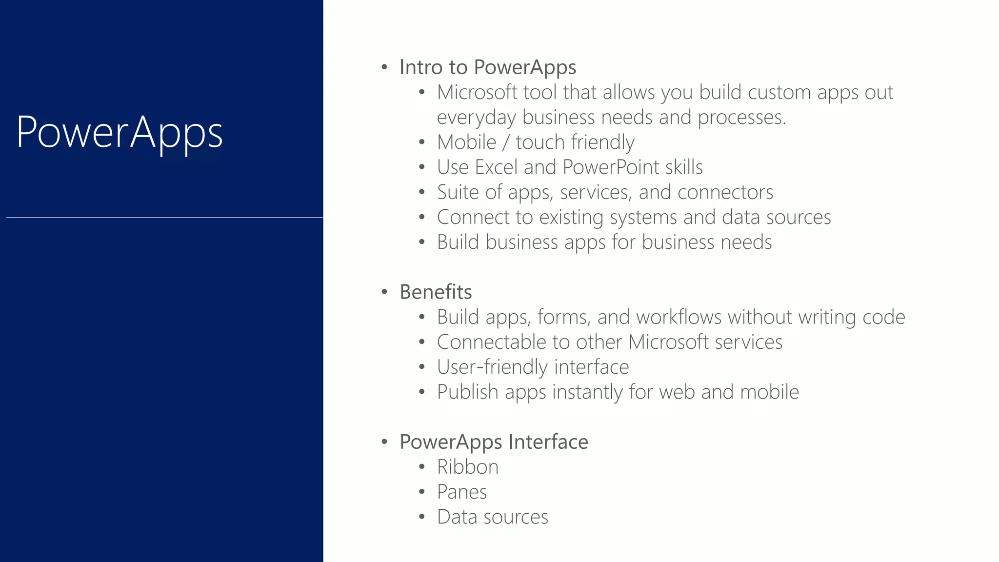 What is Microsoft PowerApps? | PPT
