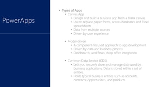 What is Microsoft PowerApps? | PPT