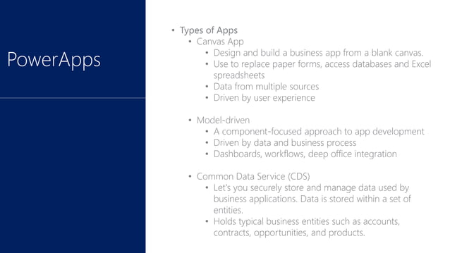 What is Microsoft PowerApps? | PPT