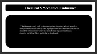 What is ppr pipe and where it is used | PPTX