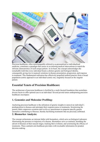 What is Precision Healthcare and how it tailors care to an Individual.pdf