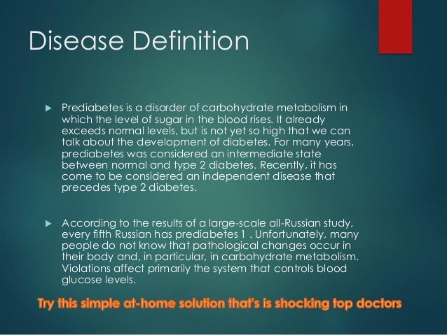 What is prediabetes - signs, diagnose , treatment.pdf