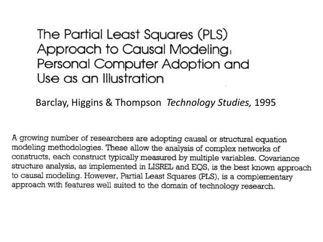 What is Predictive About Partial Least Squares? | PPT