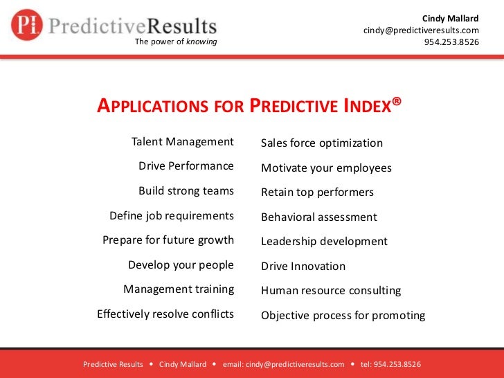 Predictive Index