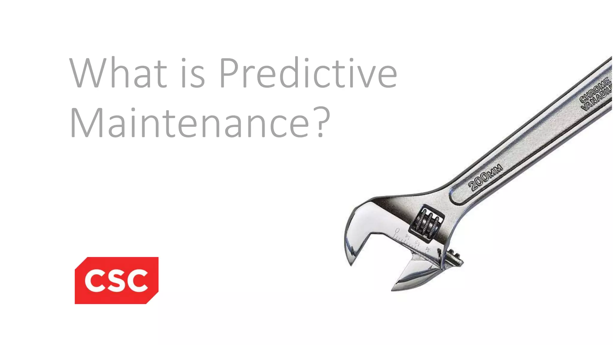 What is predictive maintenance? | PPTX