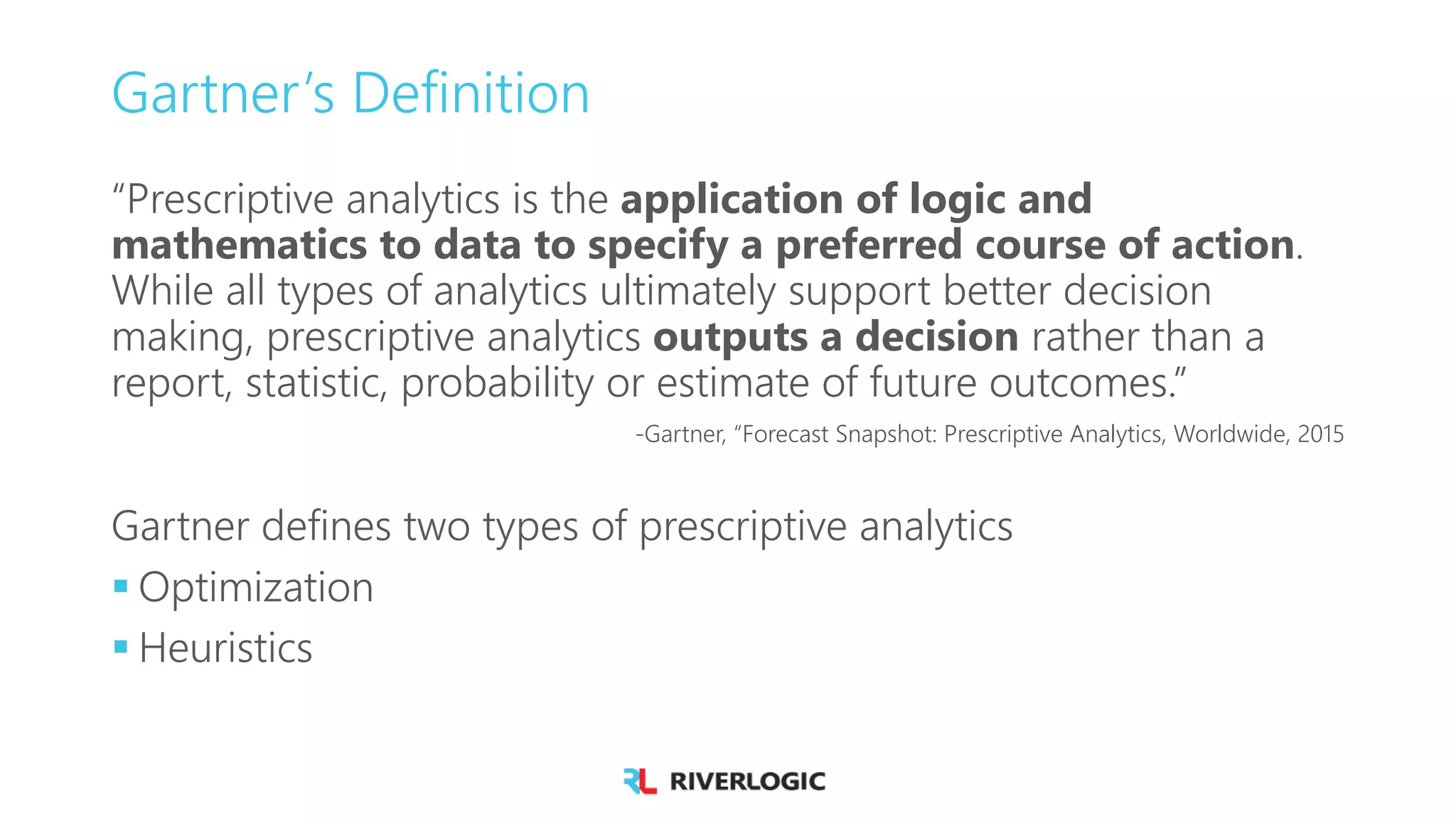 What Is Prescriptive Analytics? Your 5-Minute Overview | PDF