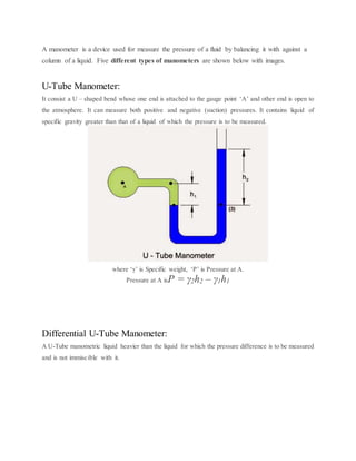 What is pressure and its types | DOCX