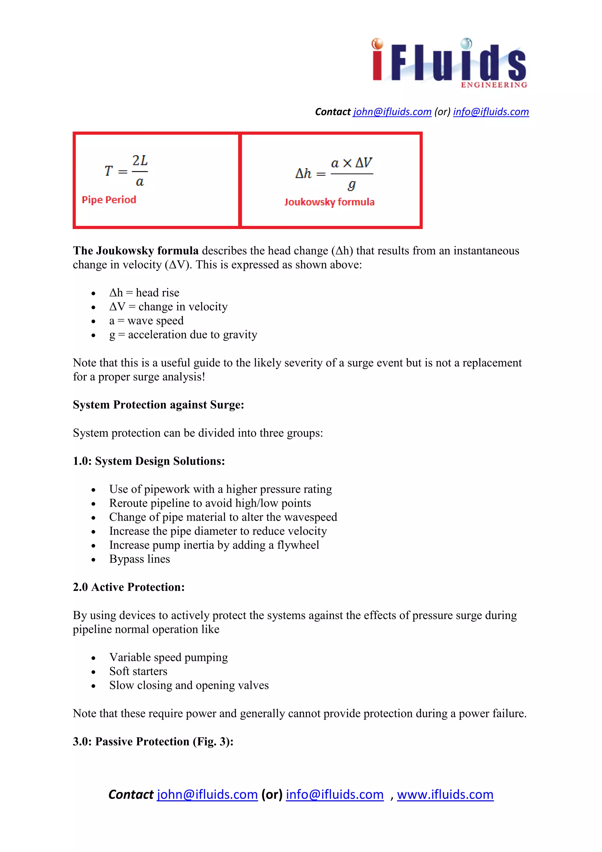 What is pressure surge analysis | PDF