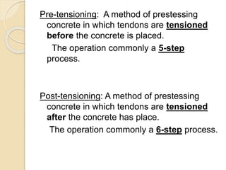prestressed concrete | PPTX