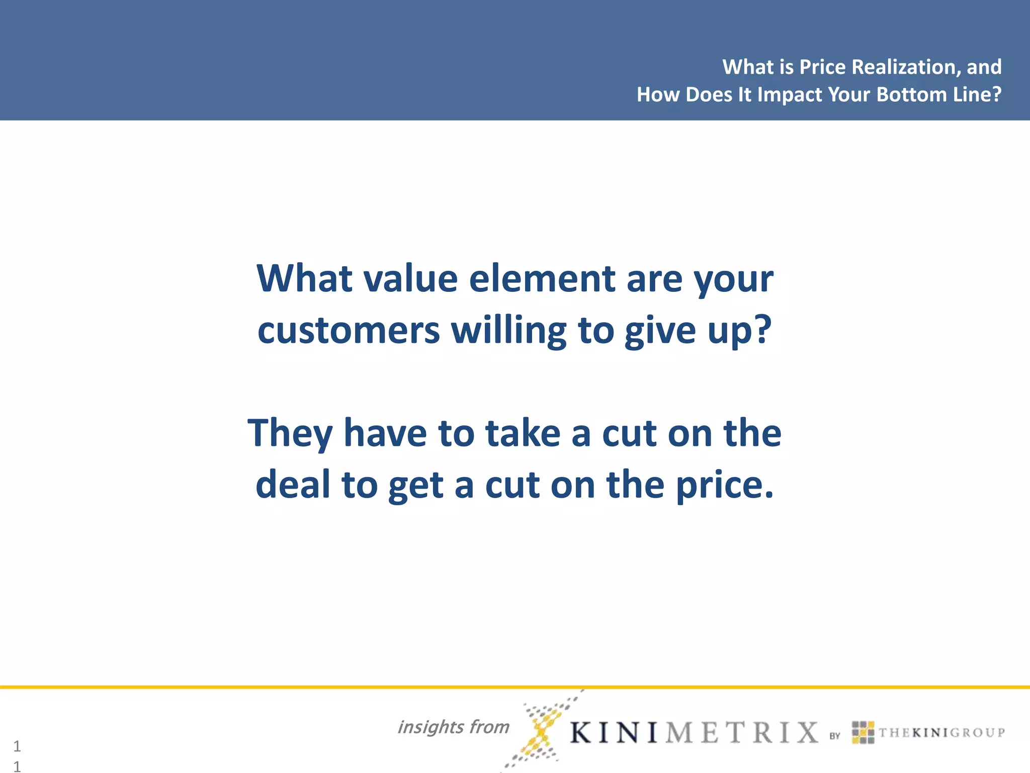 What is price realization | PPTX