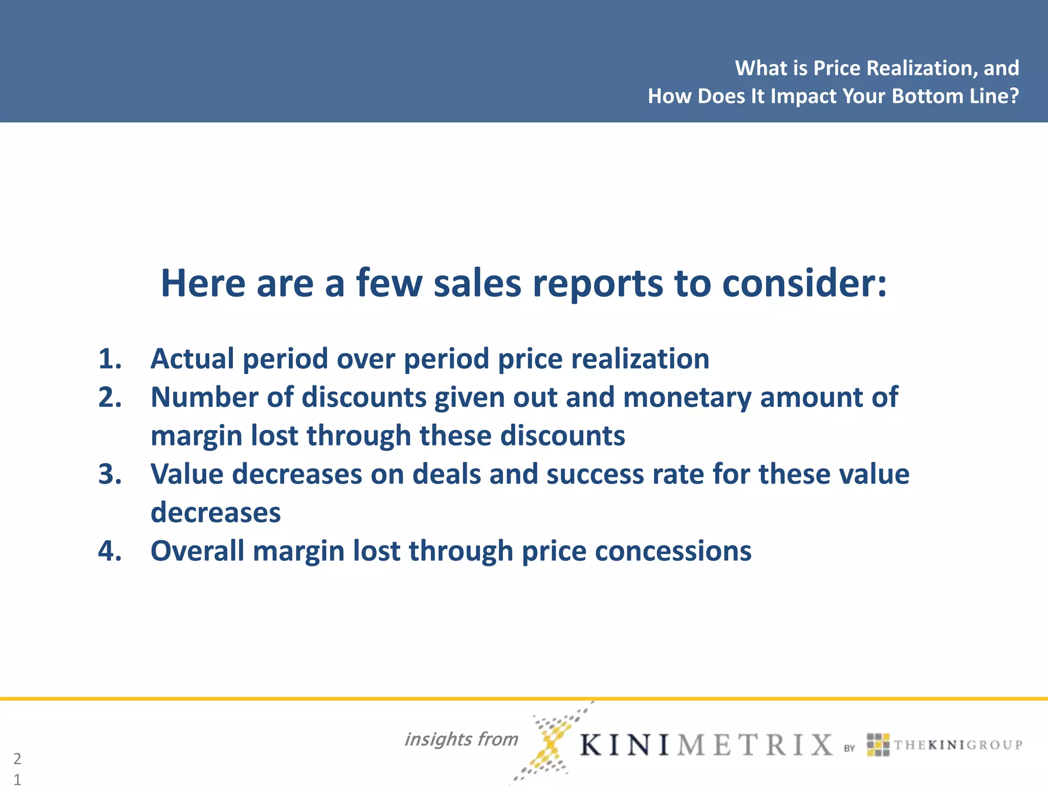 What is price realization | PPTX