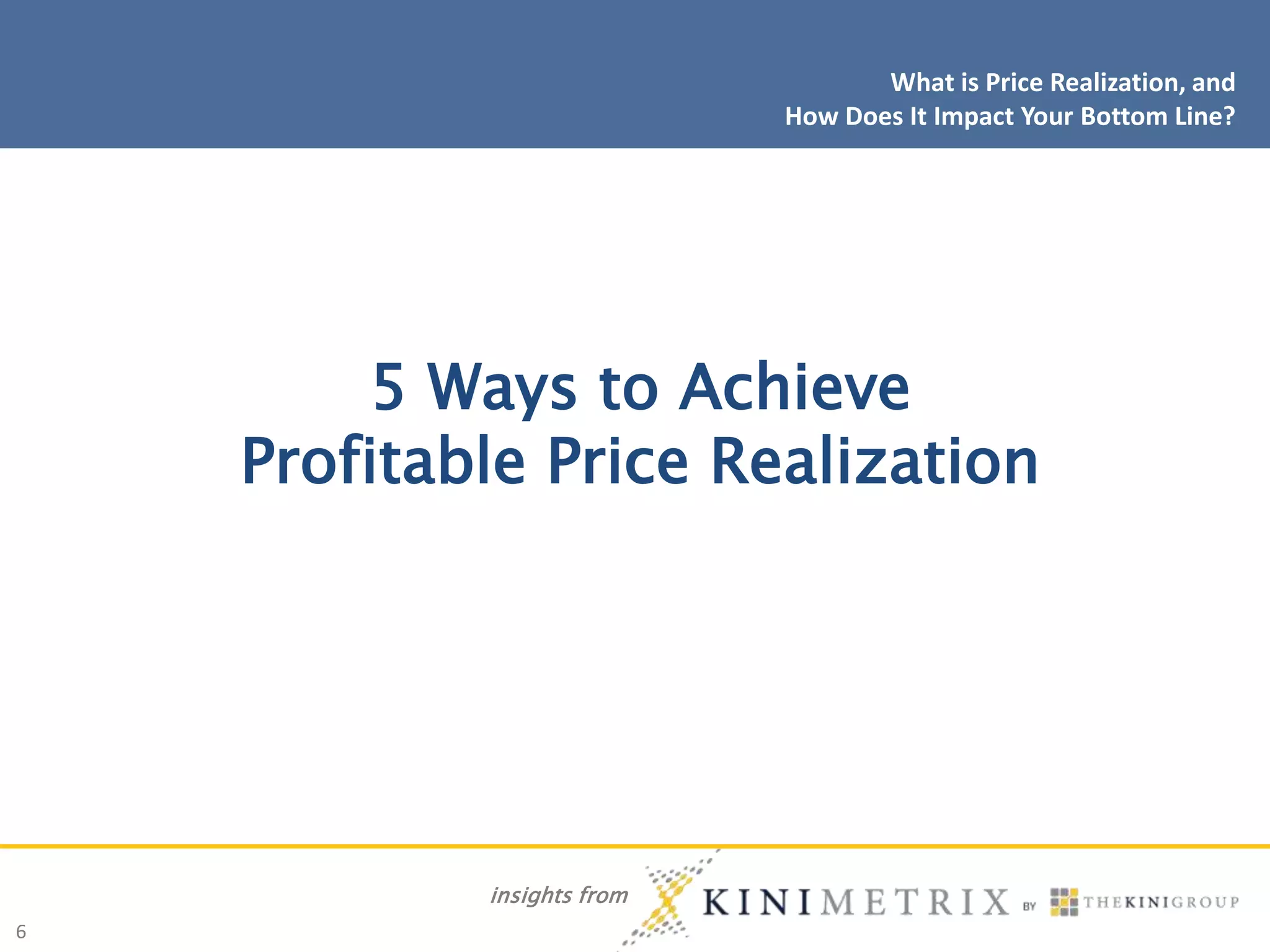 What is price realization | PPTX